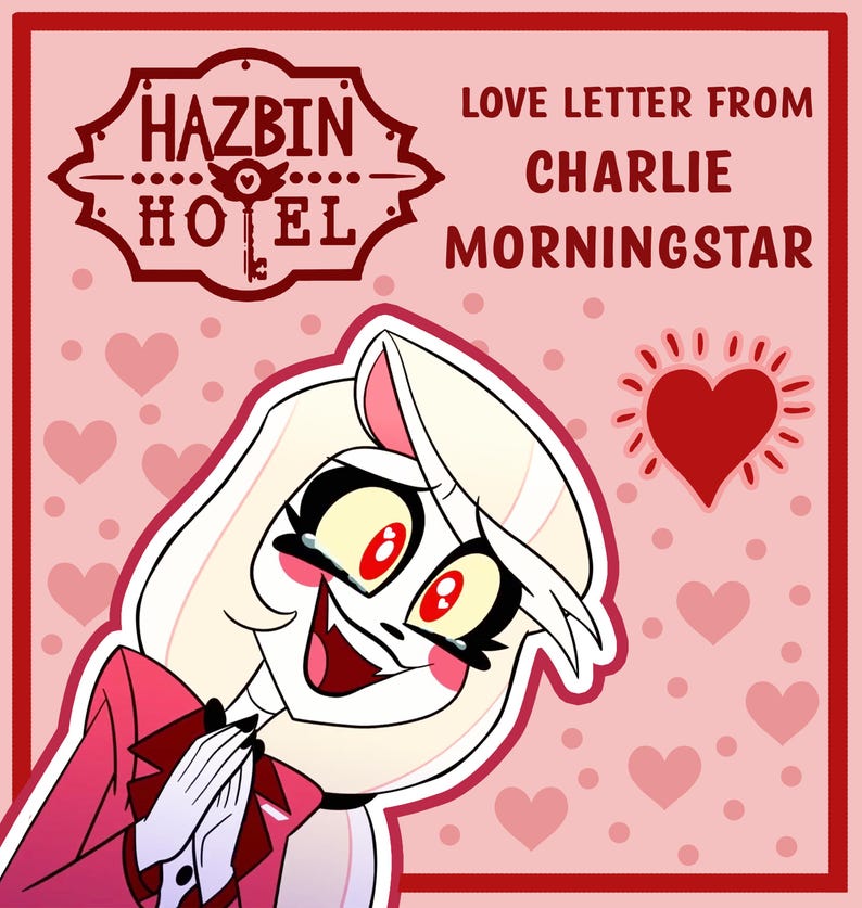 Instant Love Letter: Charlie Morningstar From Hazbin Hotel - Etsy