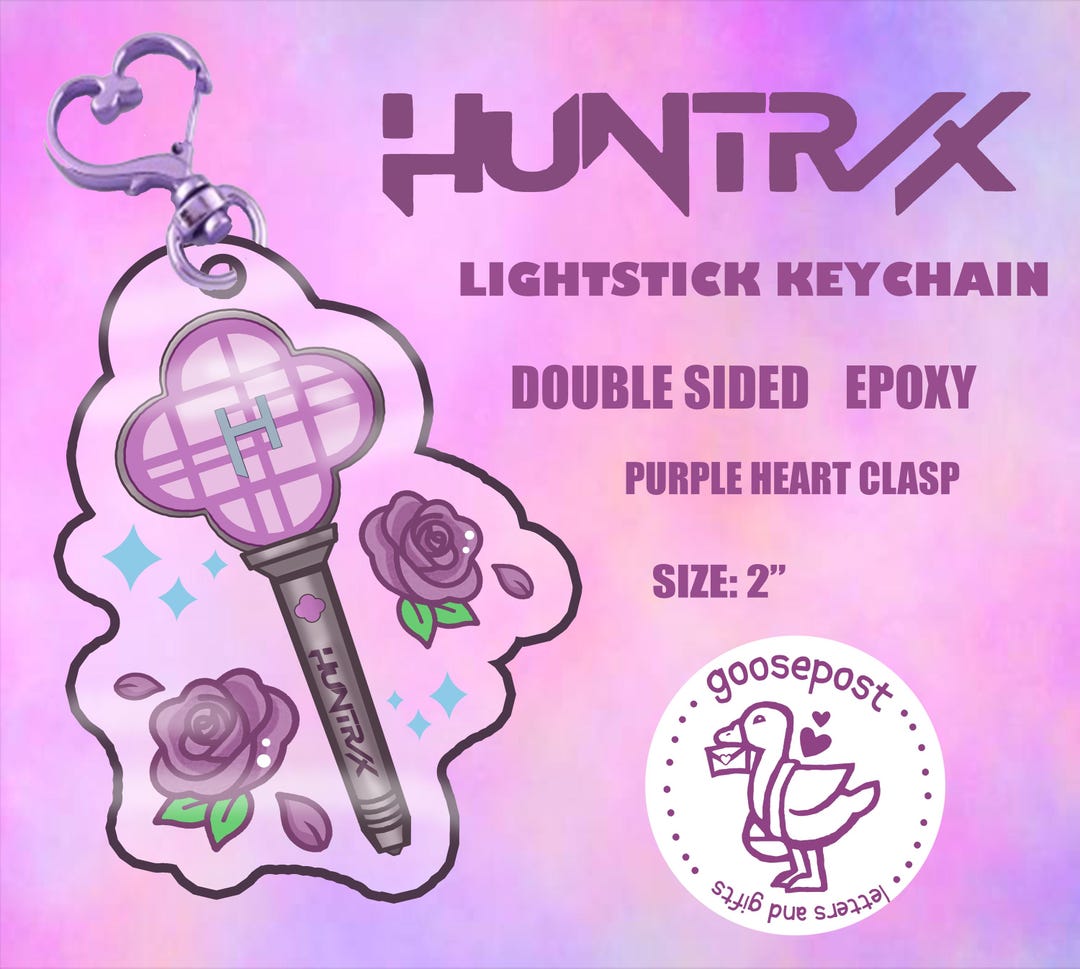 Huntrix K-pop Demon Hunters Lightstick Keychain - Etsy