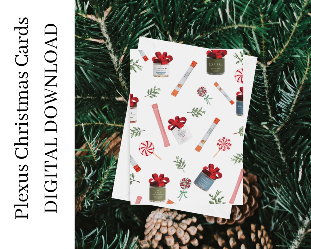 Plexus Christmas Cards, DIGITAL DOWNLOAD, Plexus Greeting Card, Pink Drink Christmas Card ...