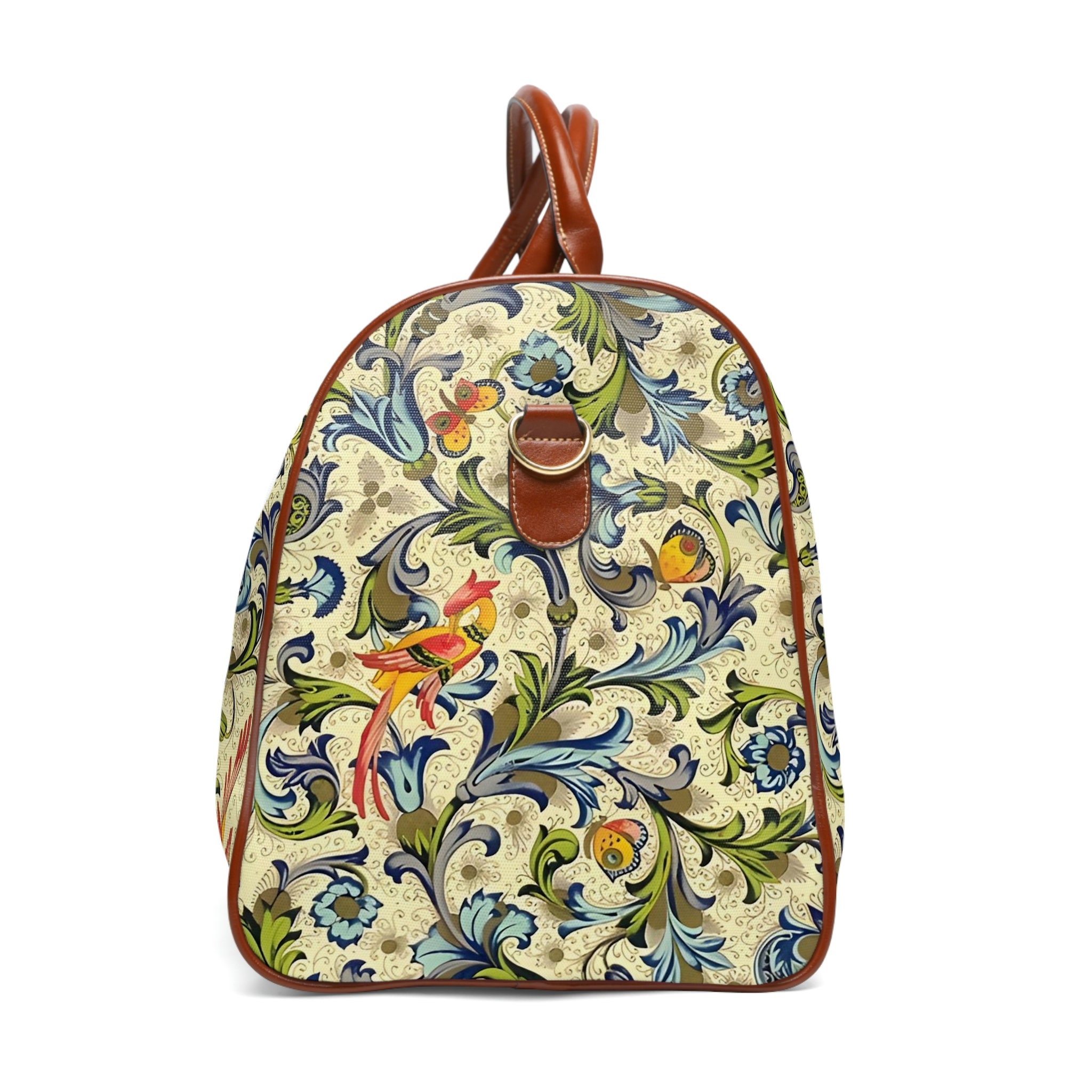 Traditional Italian Florentine Design Travel Bag, Classic Tuscan Floral ...