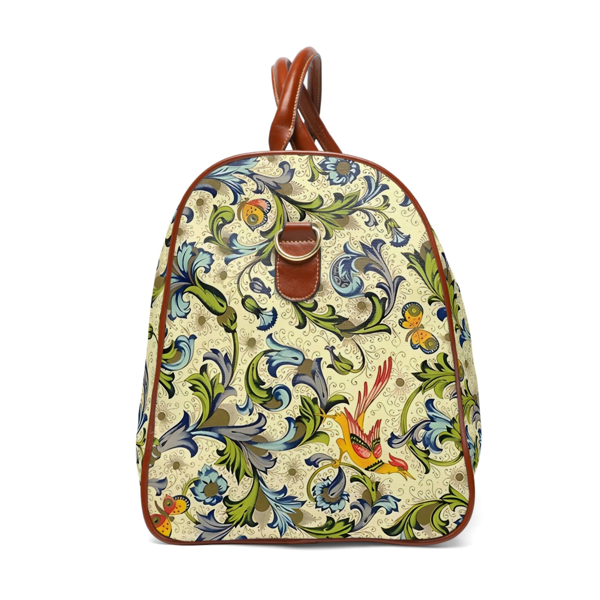 Traditional Italian Florentine Design Travel Bag, Classic Tuscan Floral ...
