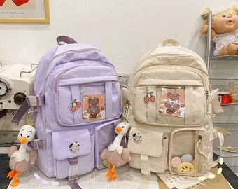 Korean School Backpack - Etsy