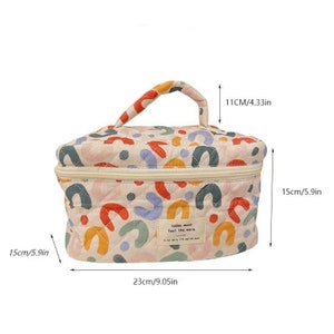 Simple Practical Flower Makeup Bag Vintage Cosmetic - Etsy