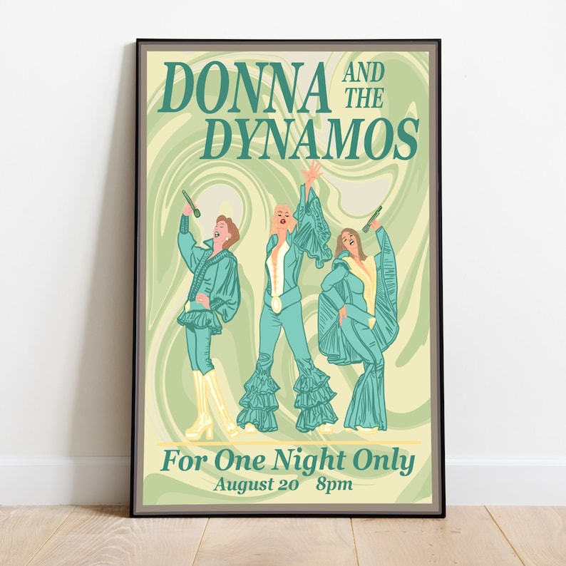 Digital Download- Donna and the Dynamos Poster - Etsy