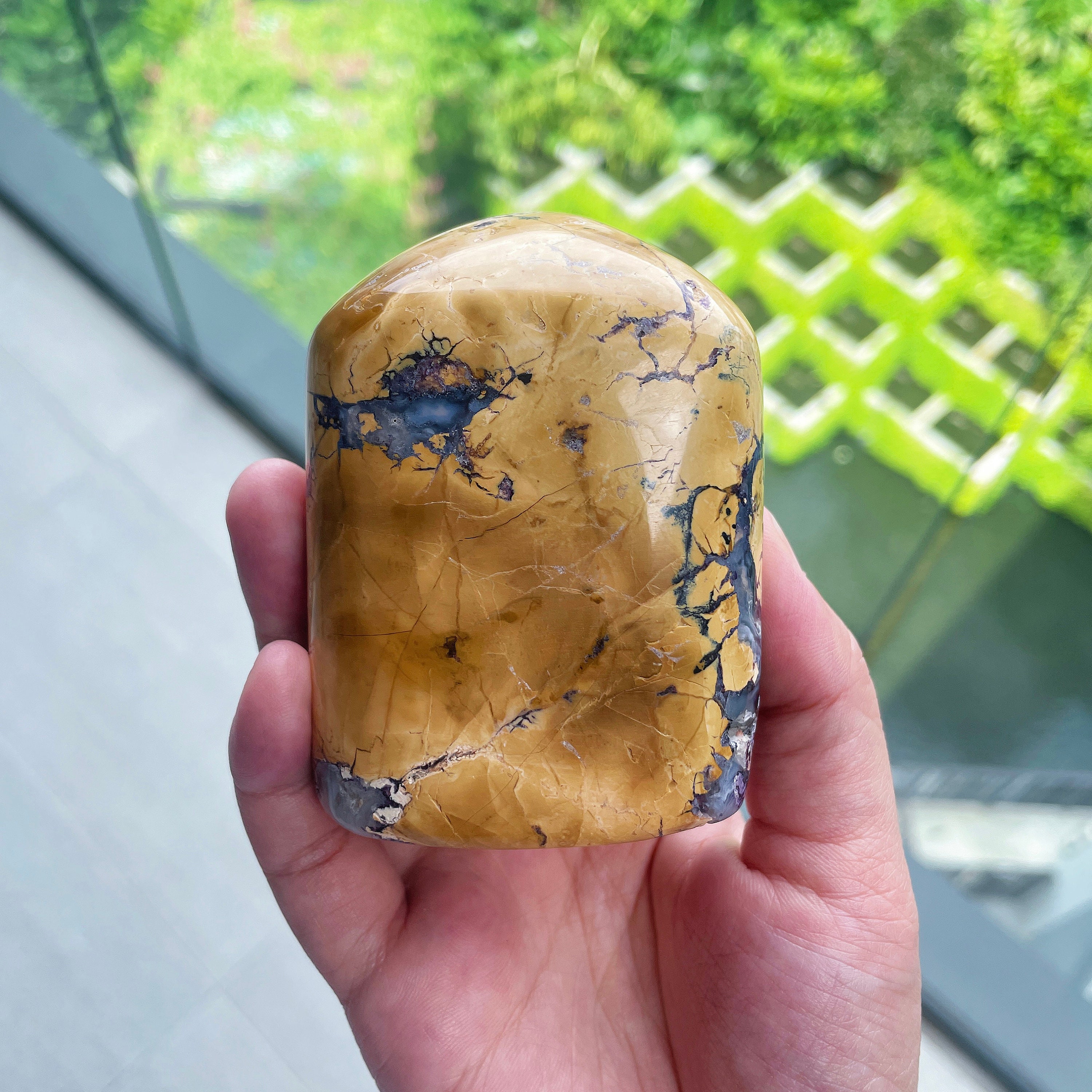 Rare Tiffany Stone Freeform Old Stock Druzy Yellow Bertrandite Purple ...