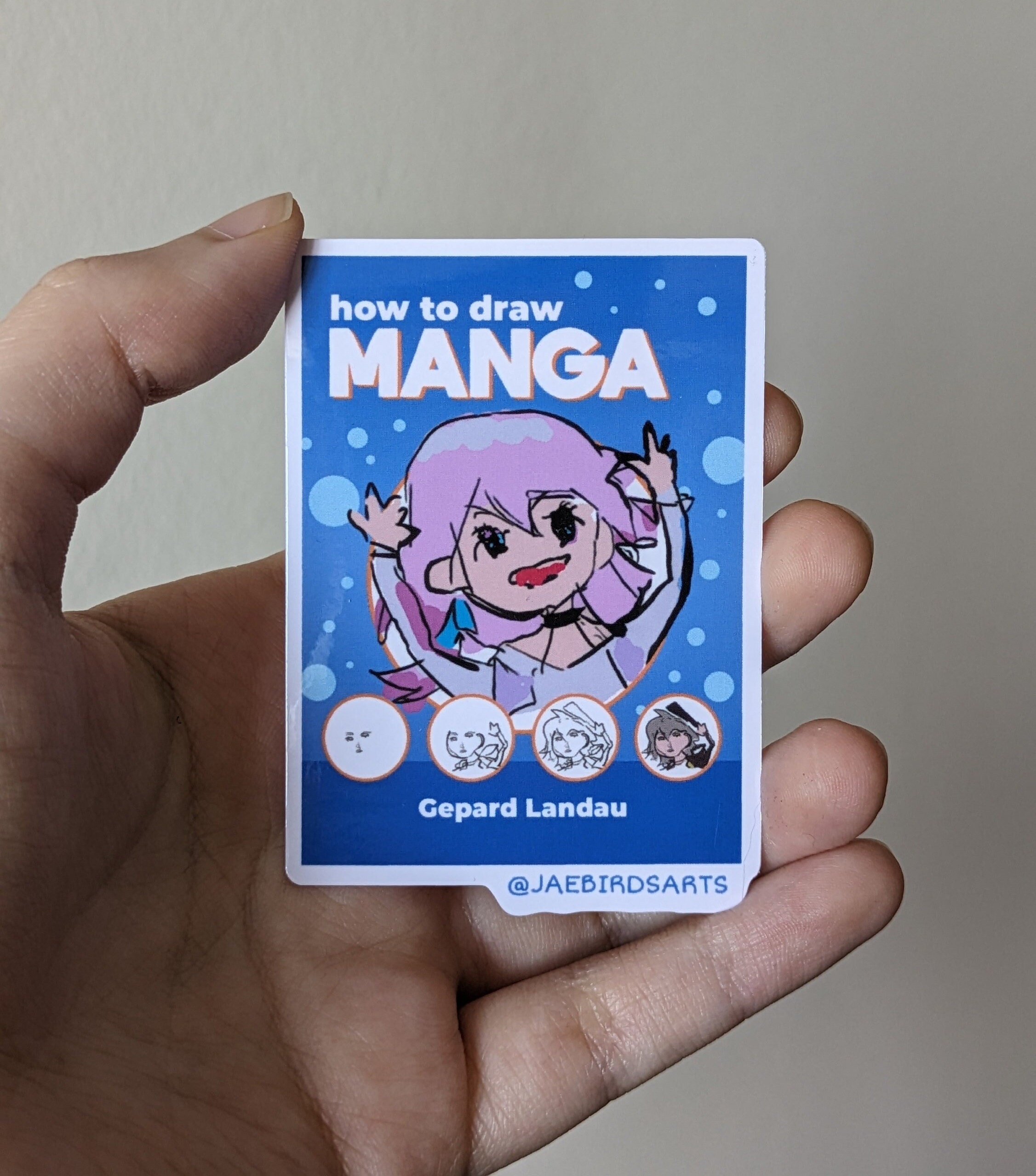 Gepard How to Draw Manga 3" Sticker | Honkai: Star Rail Glossy Vinyl ...