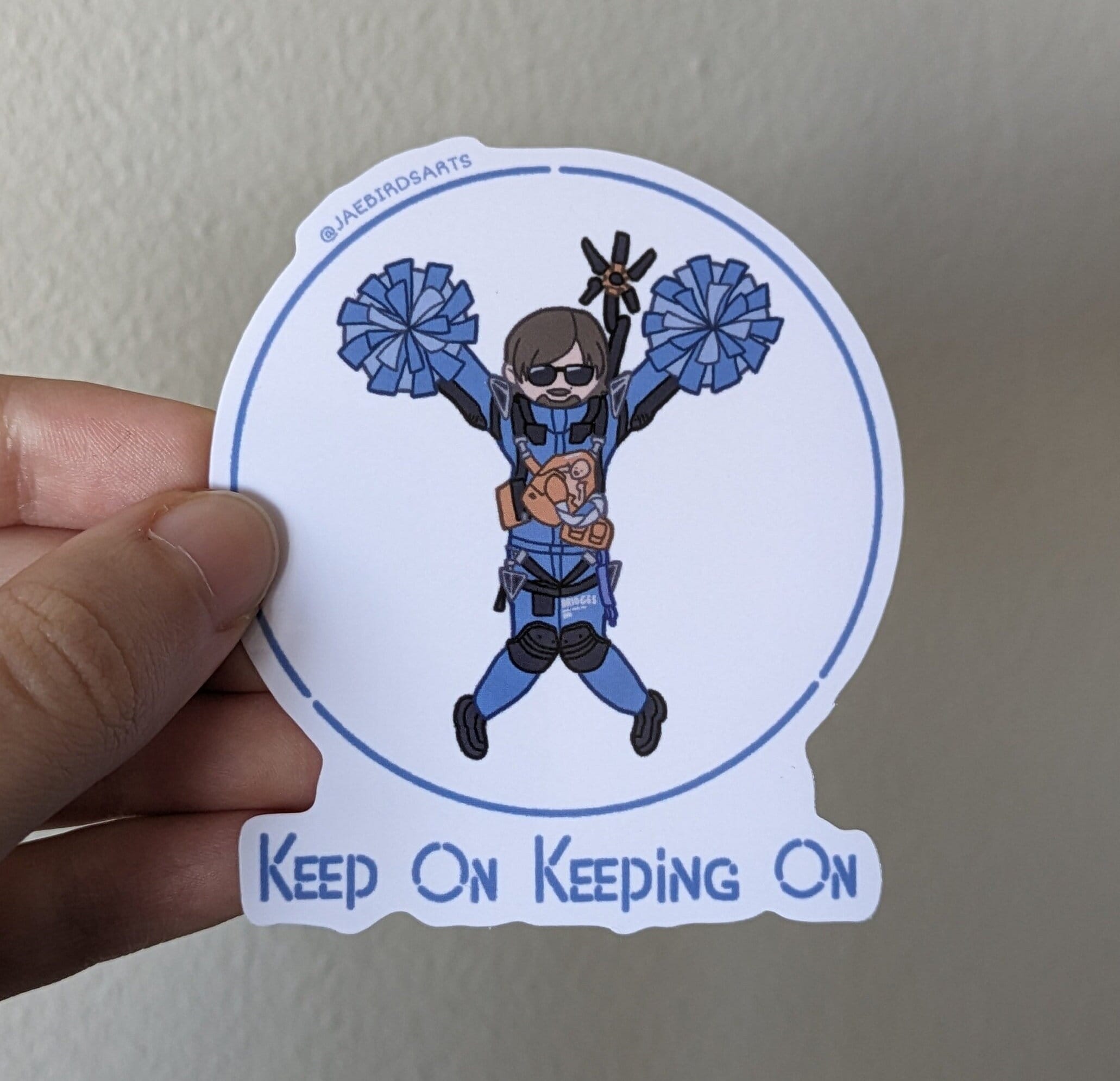 Keep on Keeping on 3 Sticker Death Stranding Glossy Vinyl Sticker - Etsy