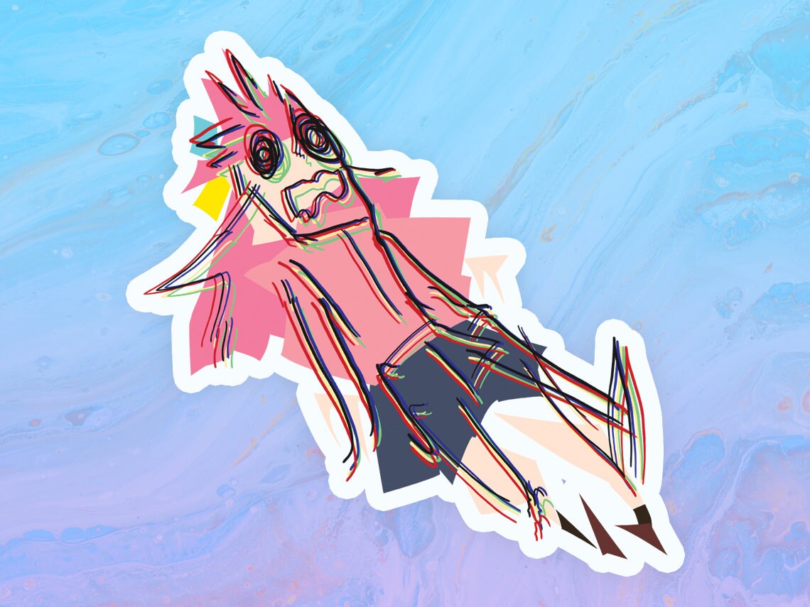 Bocchi 3.8 Sticker Bocchi the Rock Glossy Vinyl Sticker - Etsy