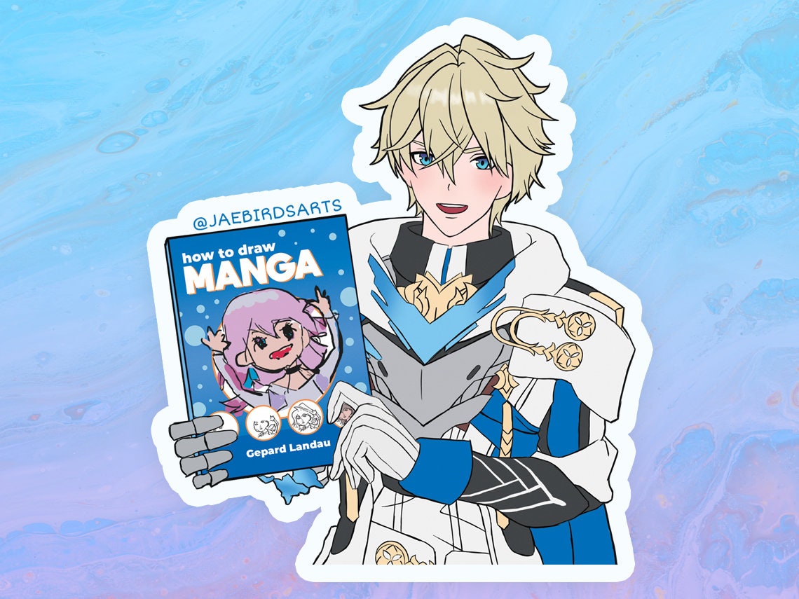 Gepard How to Draw Manga 3" Sticker | Honkai: Star Rail Glossy Vinyl ...