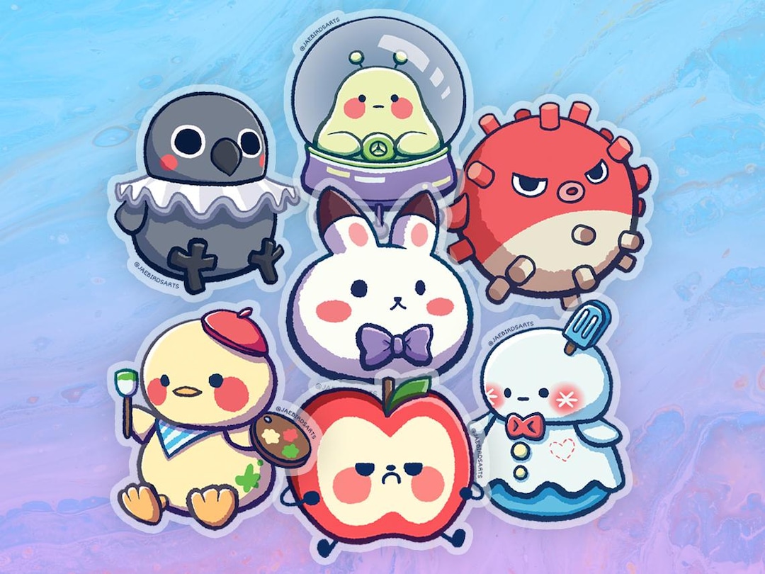 Love and Deepspace Plushie 3" Stickers | Claw Machine Plushie Glossy ...