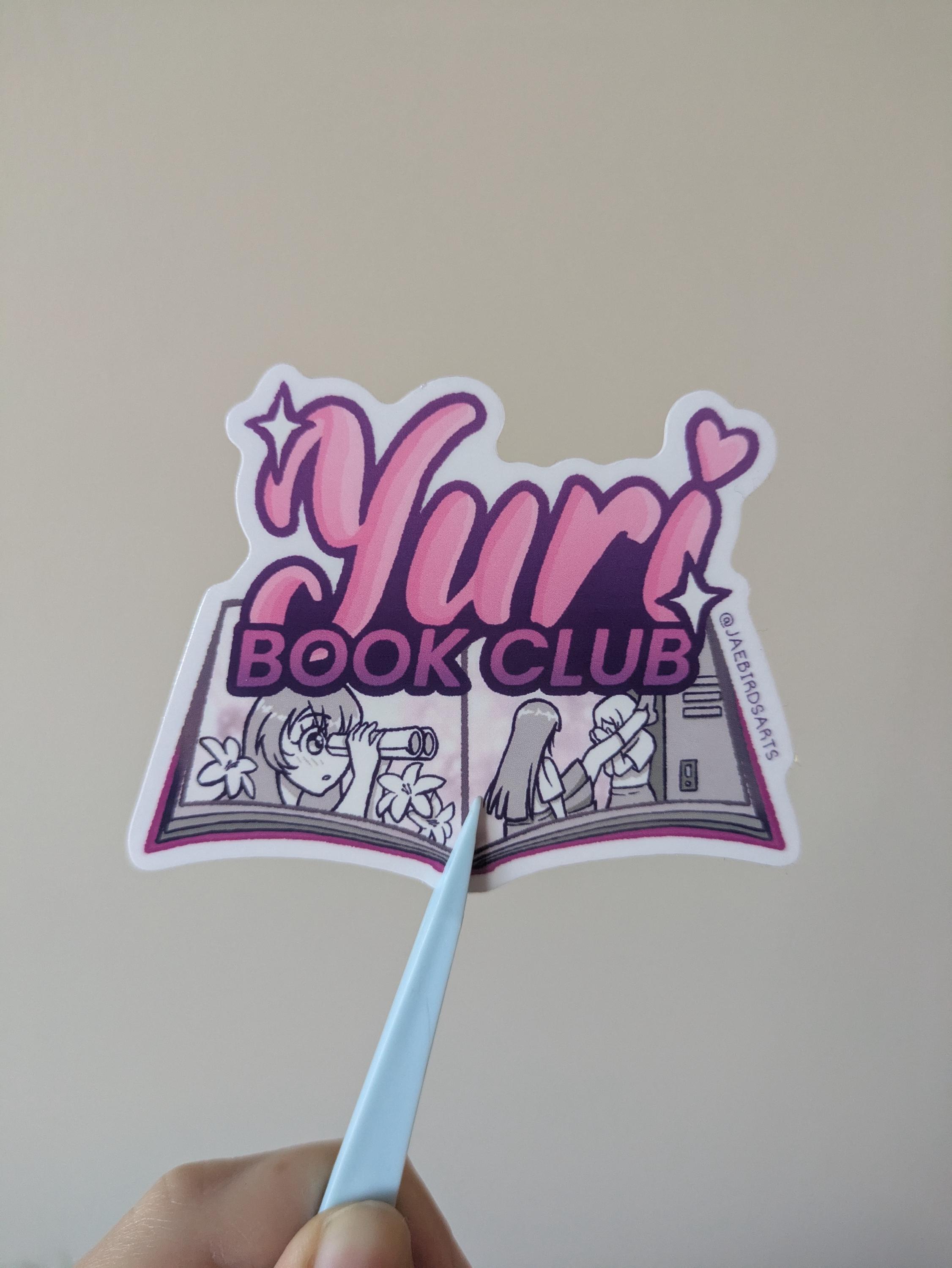 Yaoi / Yuri Book Club 3" Sticker | Glossy Clear / Holo Vinyl Sticker - Etsy