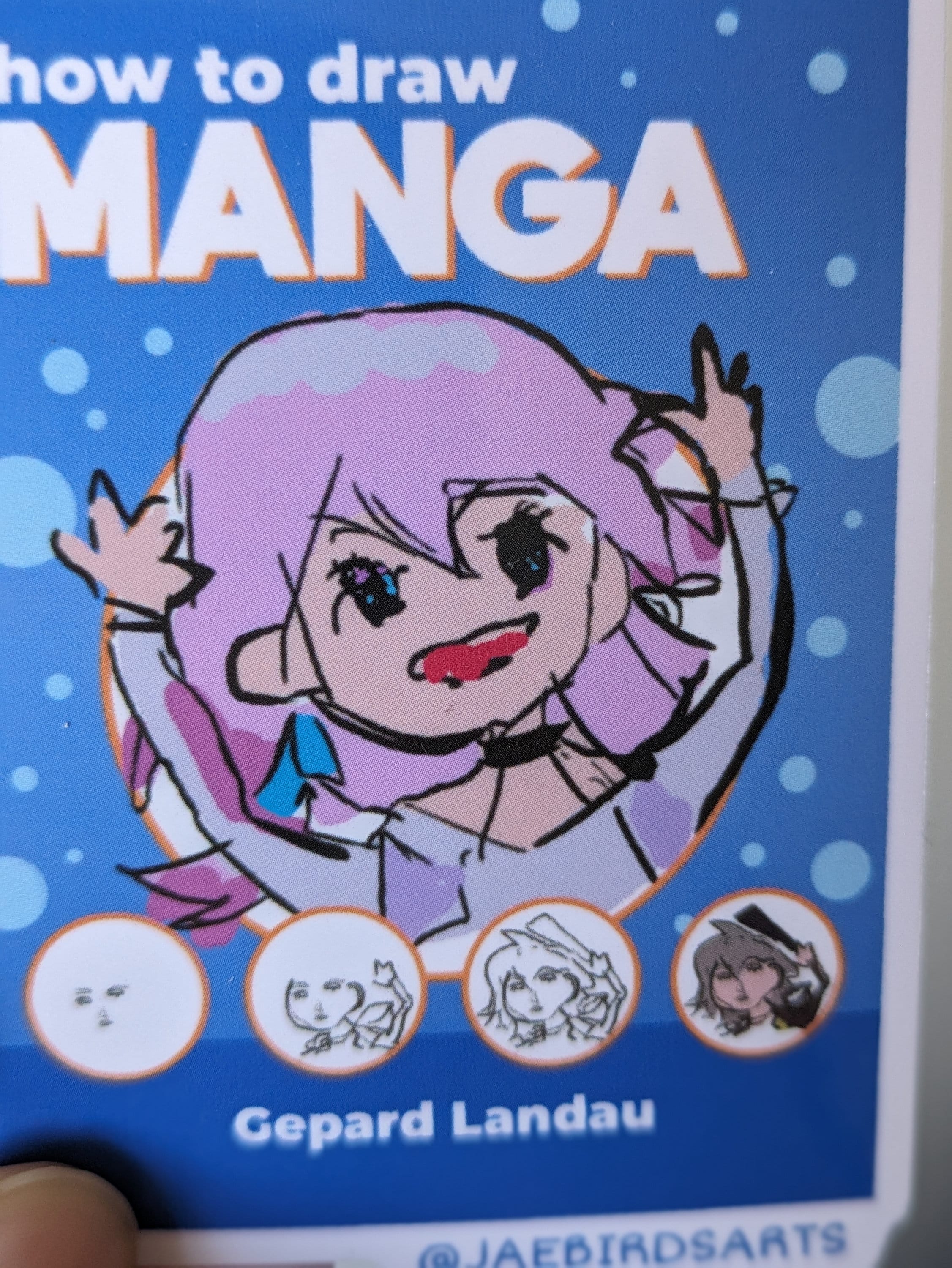 Gepard How to Draw Manga 3" Sticker | Honkai: Star Rail Glossy Vinyl ...