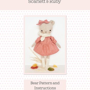 Bear Stuffed Animal Digital PDF Pattern & Instructions - Includes ...