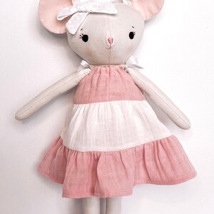 Stuffed Animal Mouse Doll With Dress, Bloomers, Shoes, Socks - Digital ...