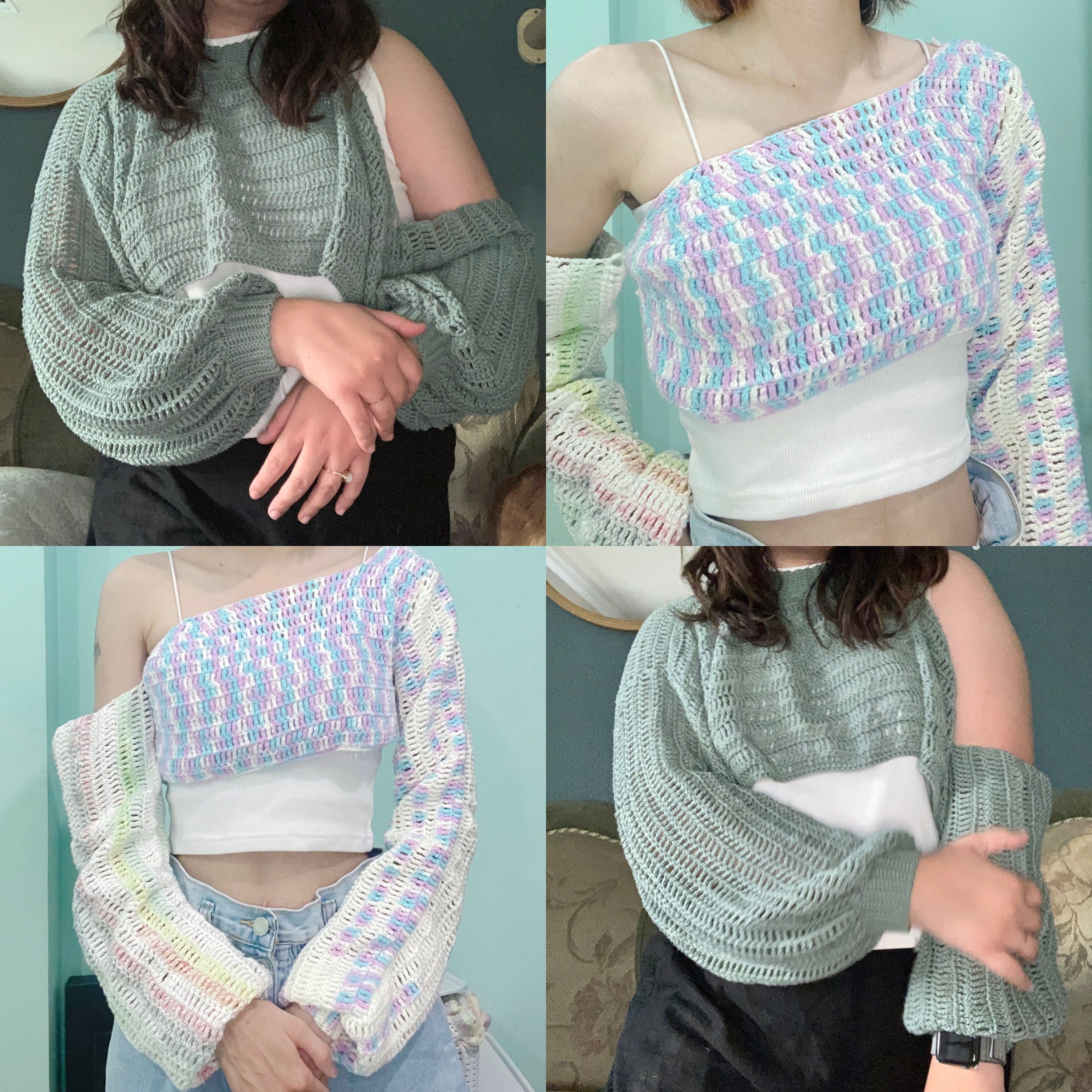 Mina Sweater Crochet Pattern & Lookbook -PDF Download - Etsy