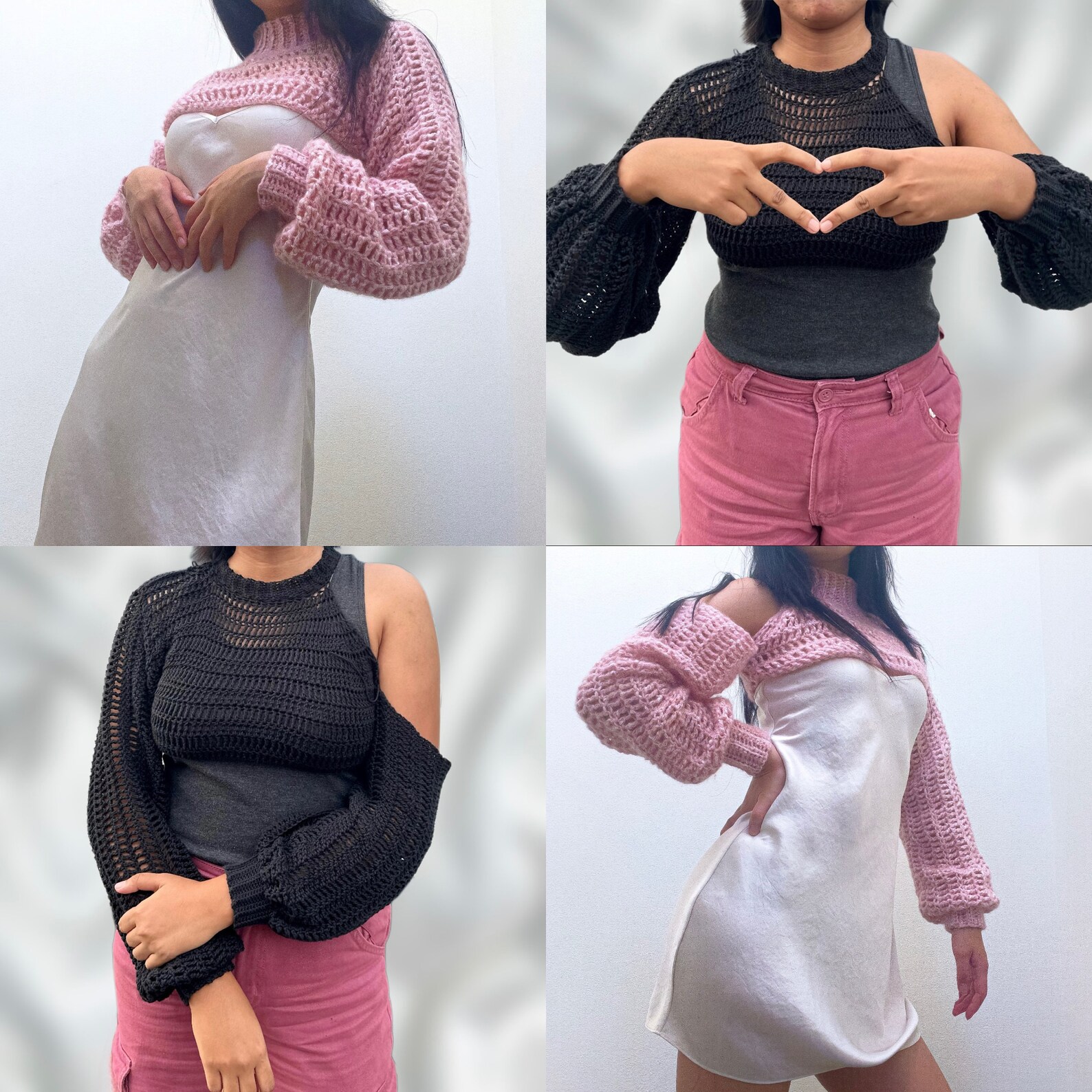 Mina Sweater Crochet Pattern & Lookbook -PDF Download - Etsy