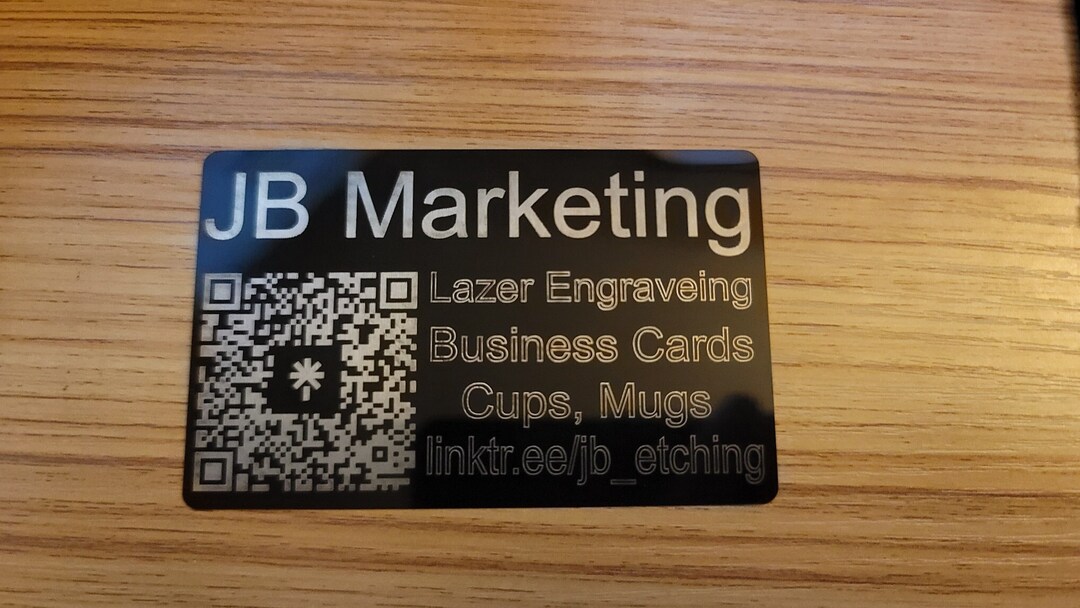 Custom Lazer Engravied Business Cards - Etsy