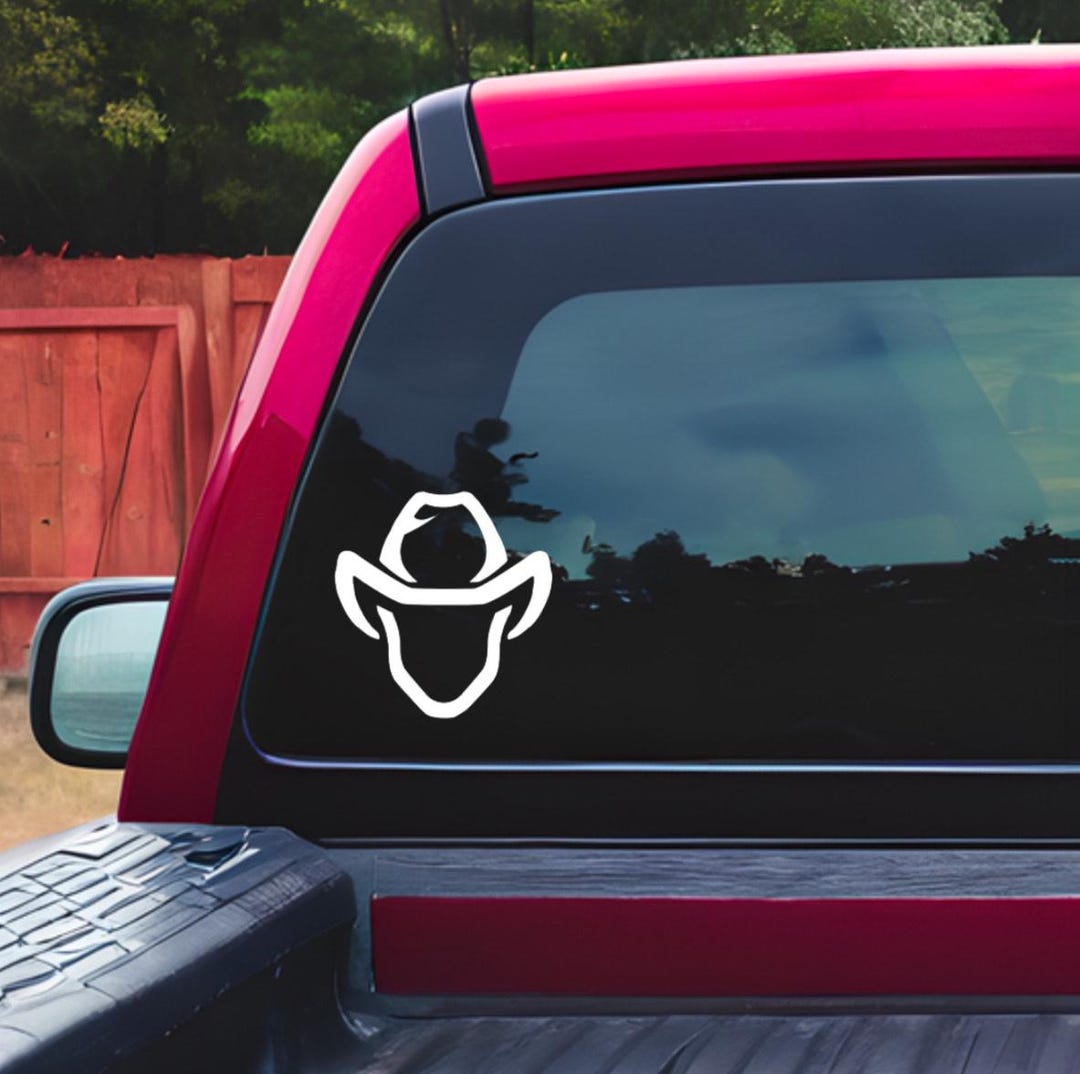 Cowboy Decal- Rancher Decal- Country Decal- Cowboy Hat- Cowboy Hat ...