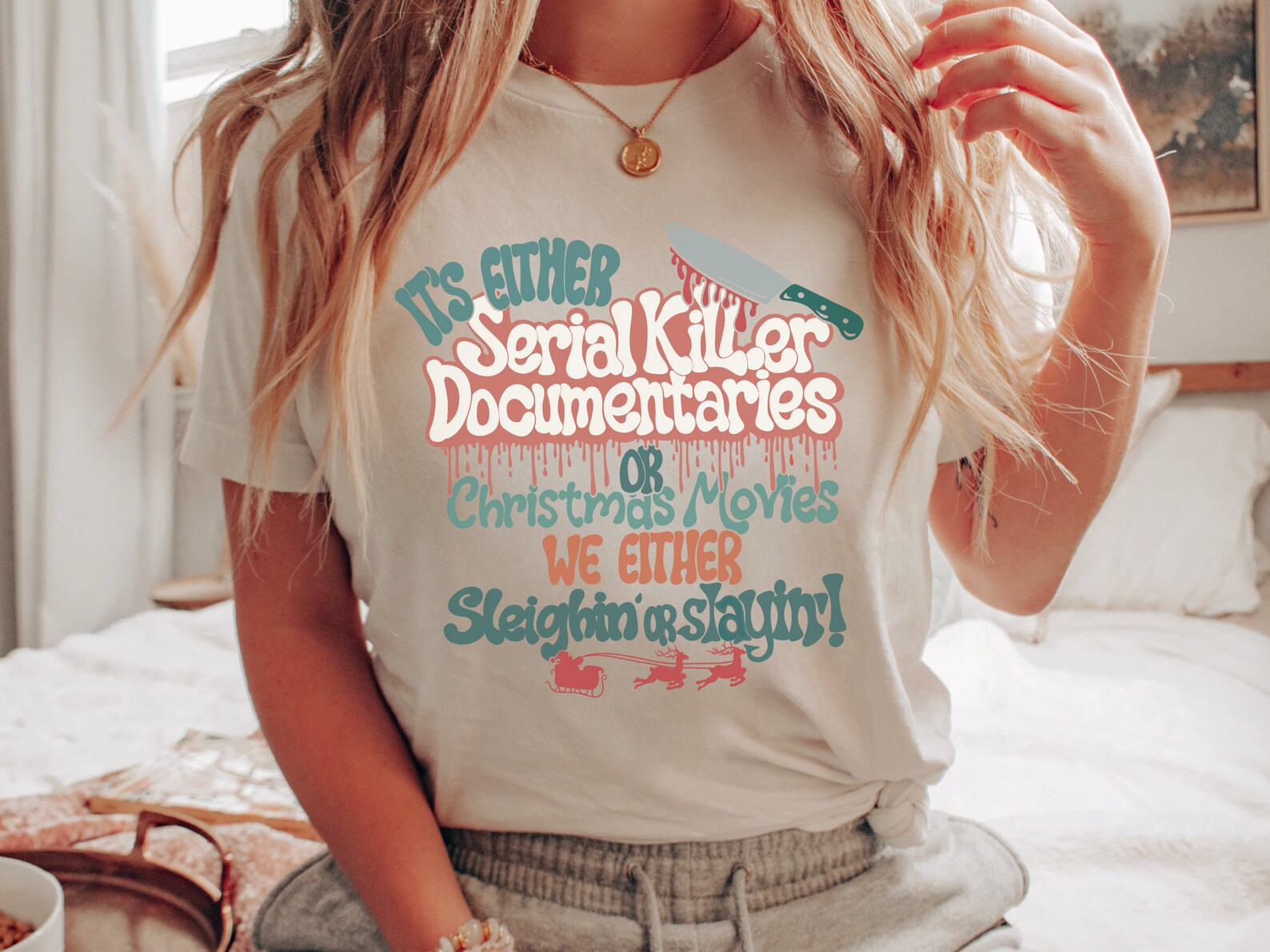 True Crime Christmas Shirt Serial Killer Documentaries and - Etsy
