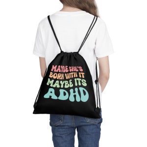 ADHD Drawstring Bag ADHD Gifts Neurodiversity - Etsy