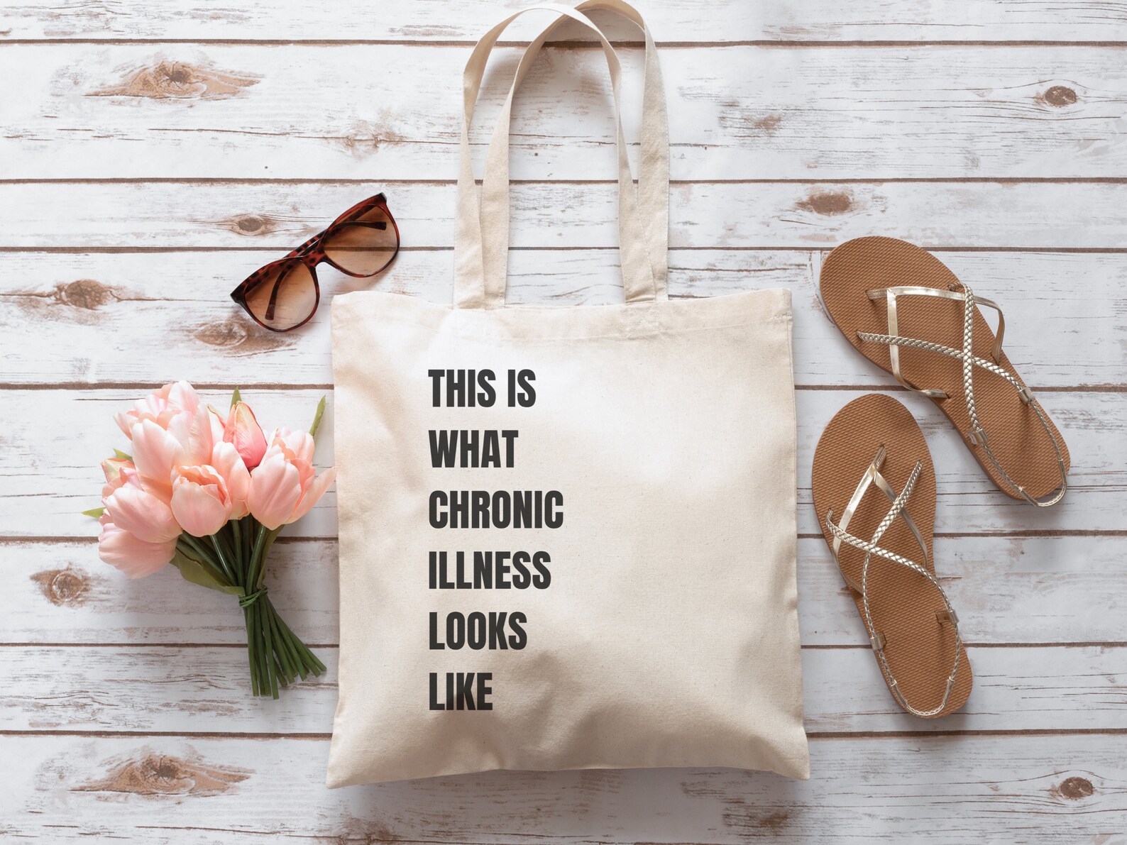 This is What Chronic Illness Looks Like Tote Bag Aesthetic - Etsy
