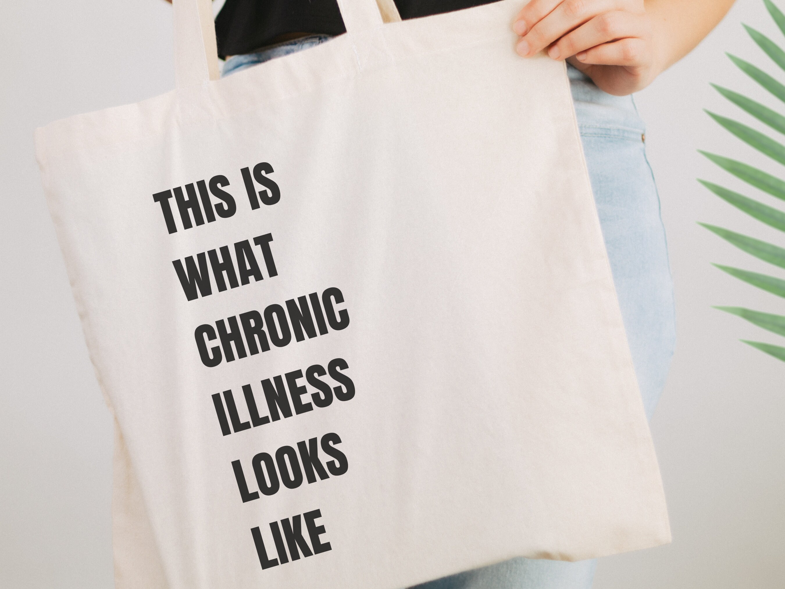This is What Chronic Illness Looks Like Tote Bag Aesthetic - Etsy