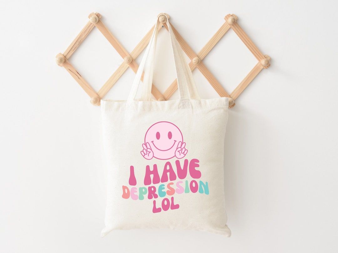 Mental Health Awareness Tote Bag, End the Stigma, Retro Font Tote Bag ...