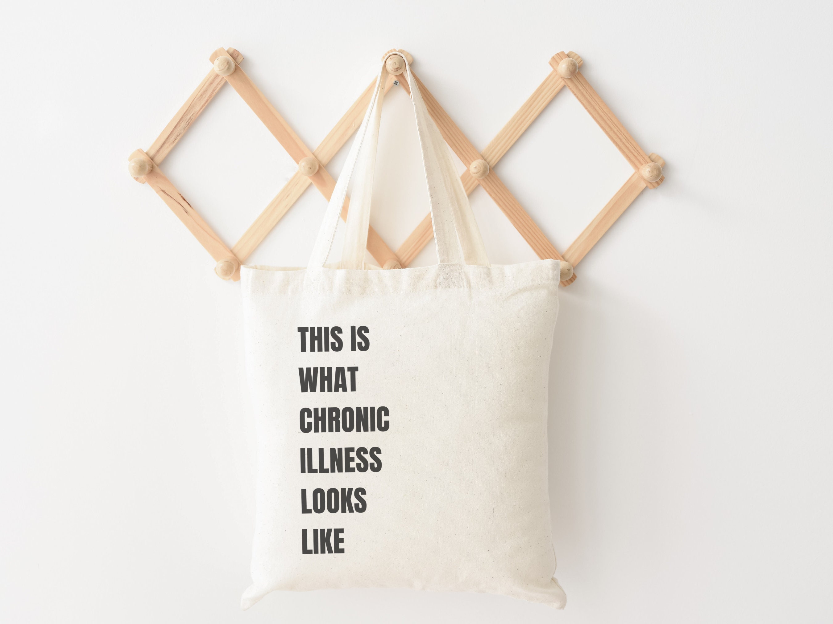 This is What Chronic Illness Looks Like Tote Bag Aesthetic - Etsy