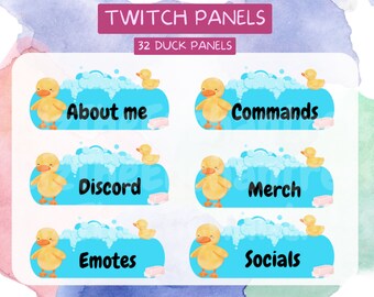 Duck Twitch Panels - Etsy