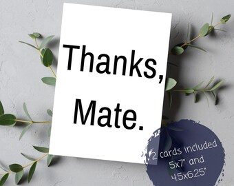 Aussie Thank You Card - Etsy