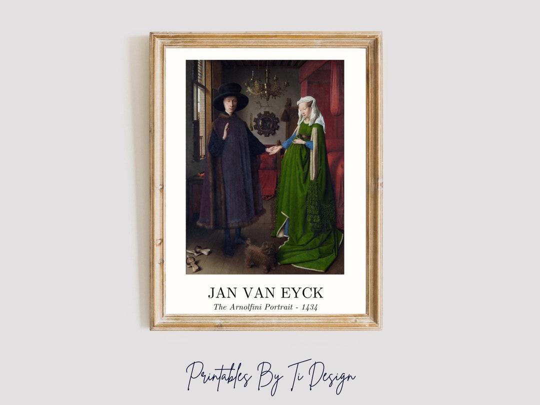 Famous 15th Century Oil Painting, the Arnolfini Portrait by Jan Van ...