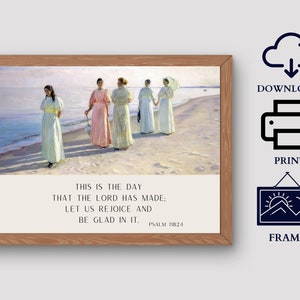 Psalm 118:24 Printable Scripture Wall Art - This is the Day That the ...