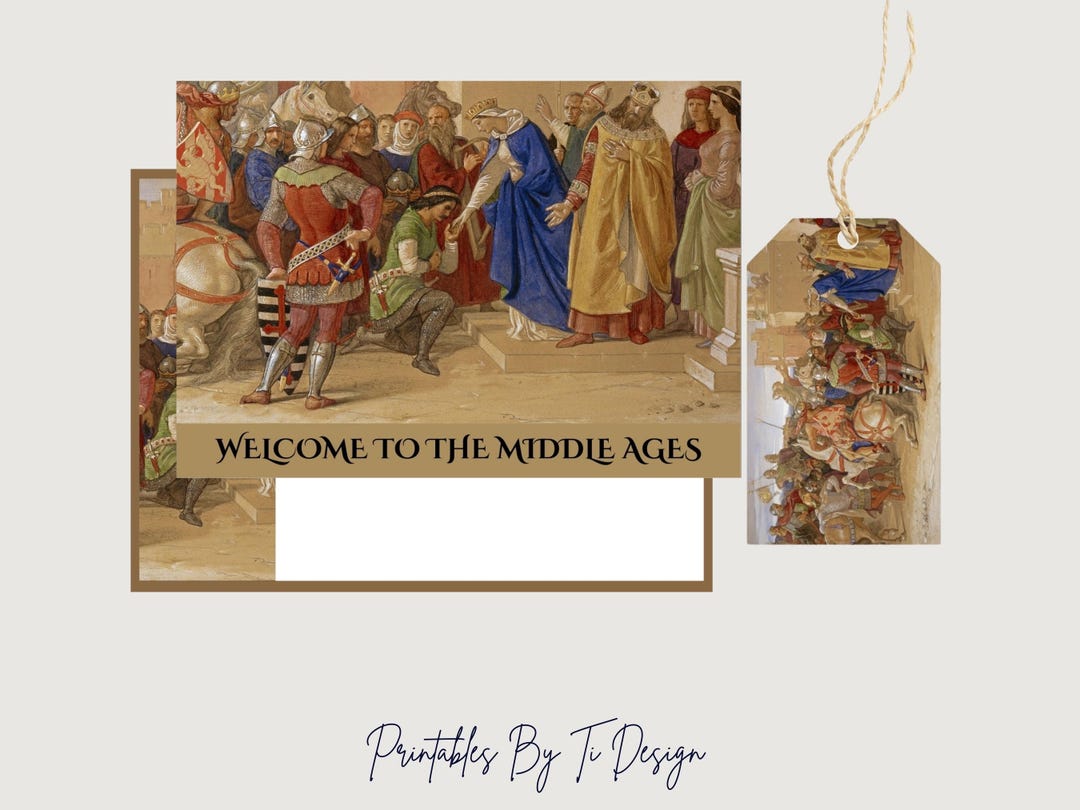 Middle Ages Birthday Card - Printable Medieval Humor for Milestone ...