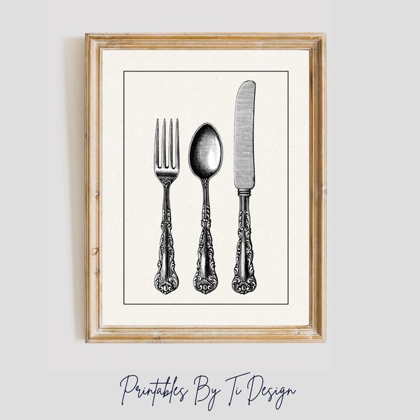 Vintage Cutlery Art - Etsy