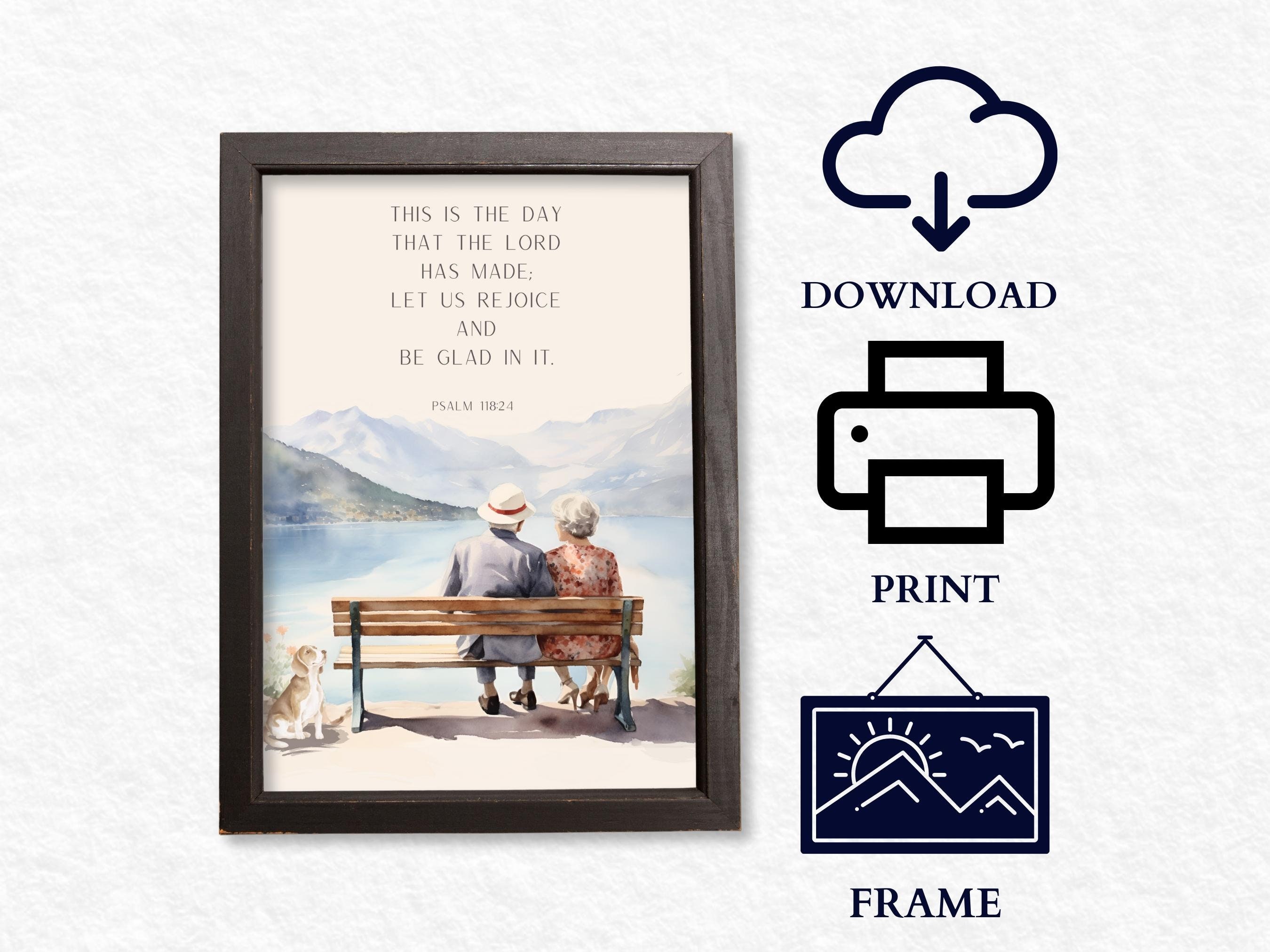 Psalm 118:24 Printable Scripture Wall Art This is the Day - Etsy