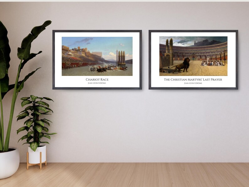 Escenas imprimibles de la antigua Roma, arte mural de dos piezas para ...