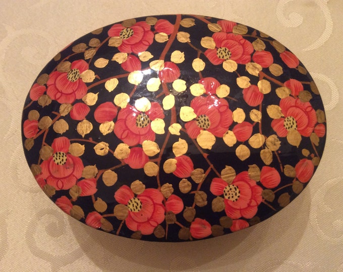 Lacquered Box. Handmade in Kashmir, India. Lacquer Box. - Etsy