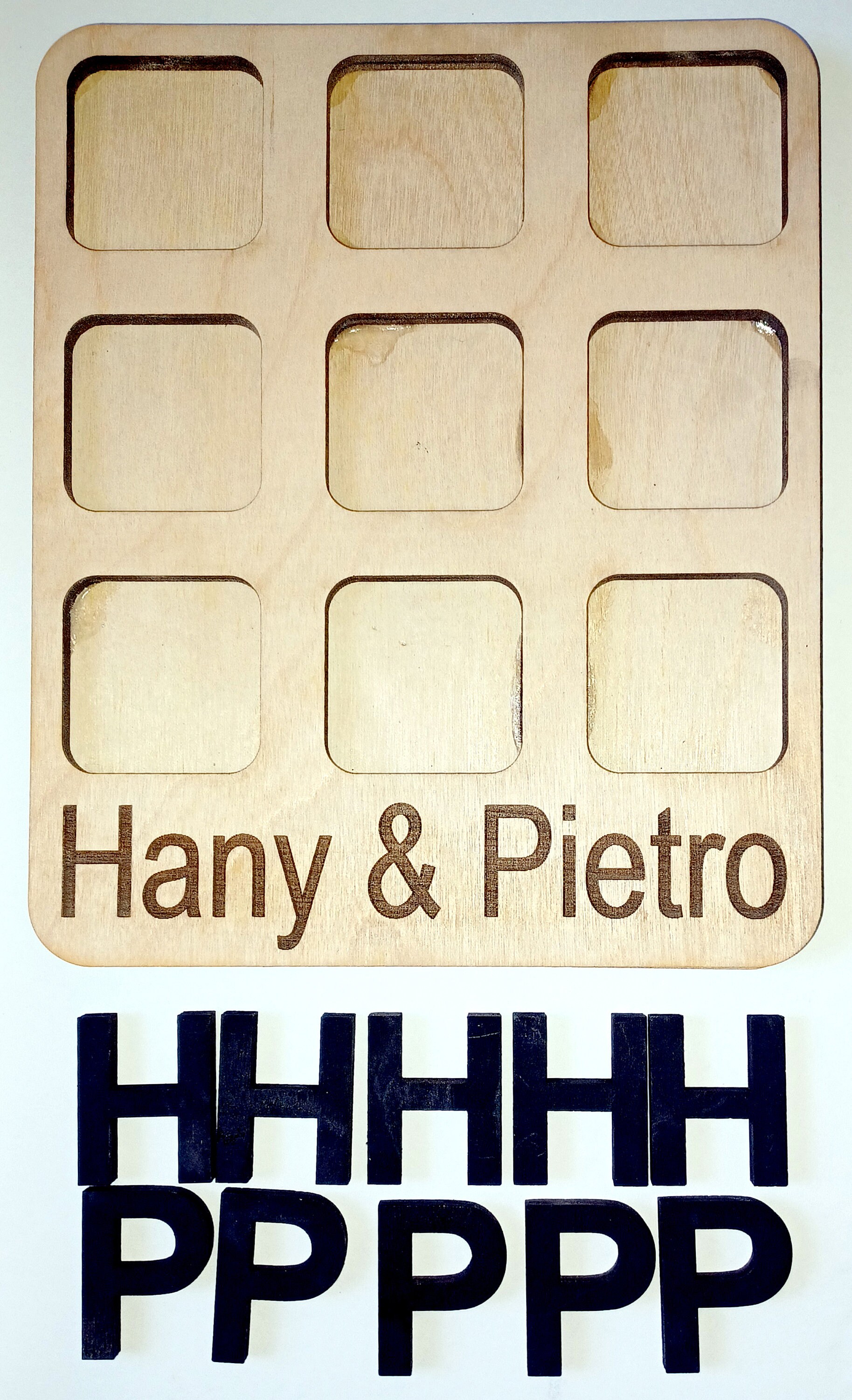 Personalized Tic-tac-toe Board Game Custom Outdoor/indoor 6x6 Special ...