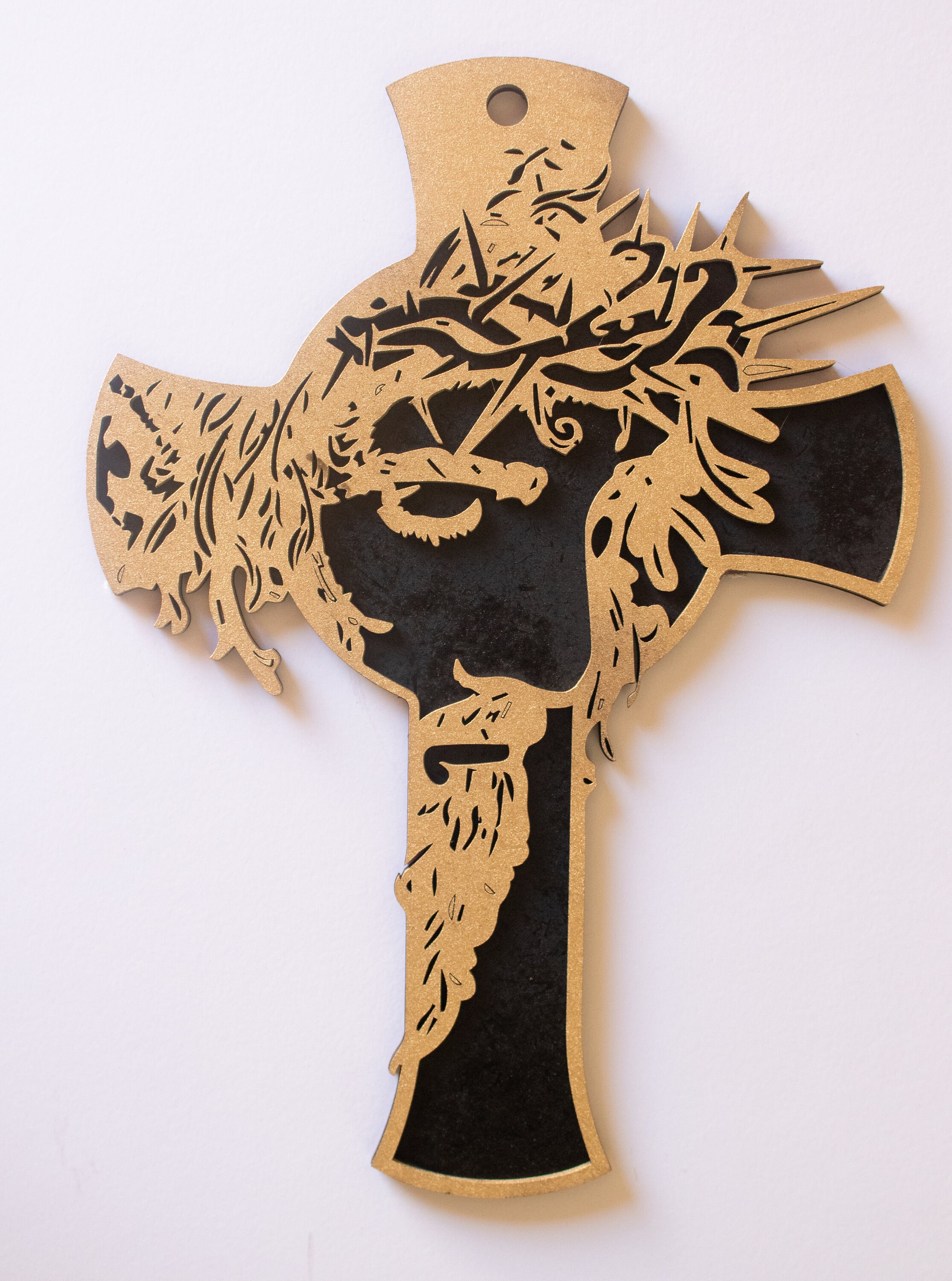 Laser Cut Face of Jesus Cross religious Cross Christian - Etsy