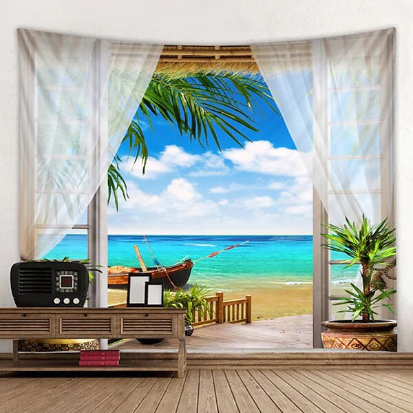 Beach Tapestry - Etsy