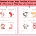 Printable Animal Valentine's Day Cards for Kids; Cute Animal Valentine ...