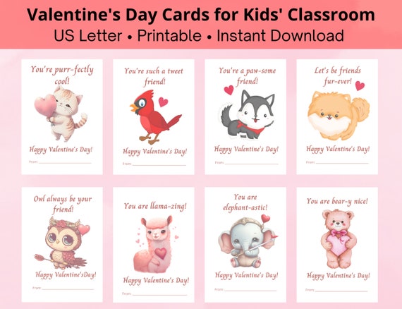 Preschool Valentine Cards Printable Free Printable Valentine's Day