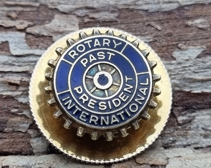 9ct Gold Rotary Past President Lapel Button/badge/pin, Just One ...