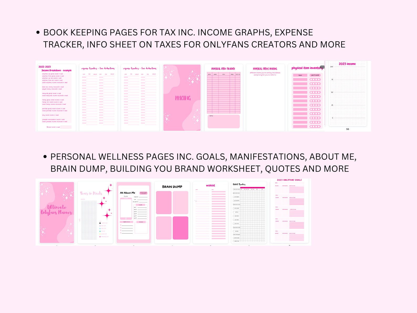 Ultimate Onlyfans Planner for Creators Editable Canvas - Etsy Australia