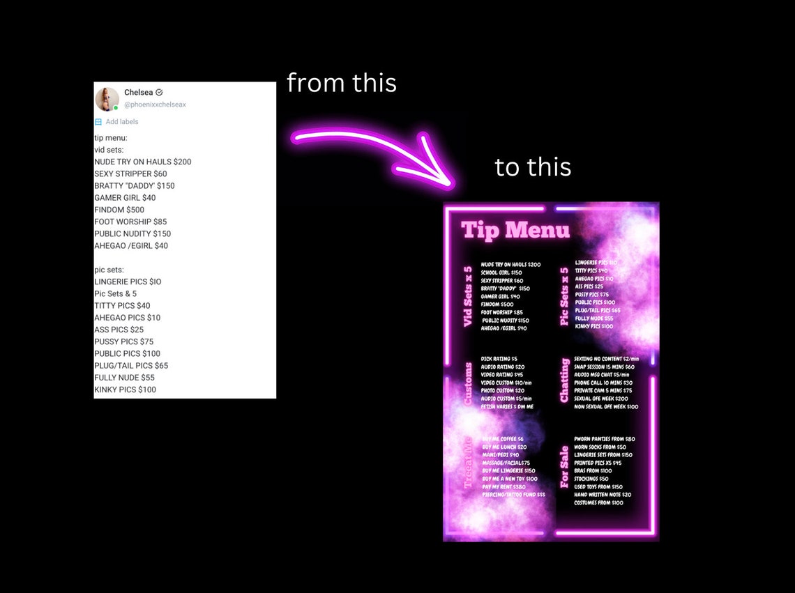 Onlyfans Editable Canvas Templates - Pink Smoke - Etsy