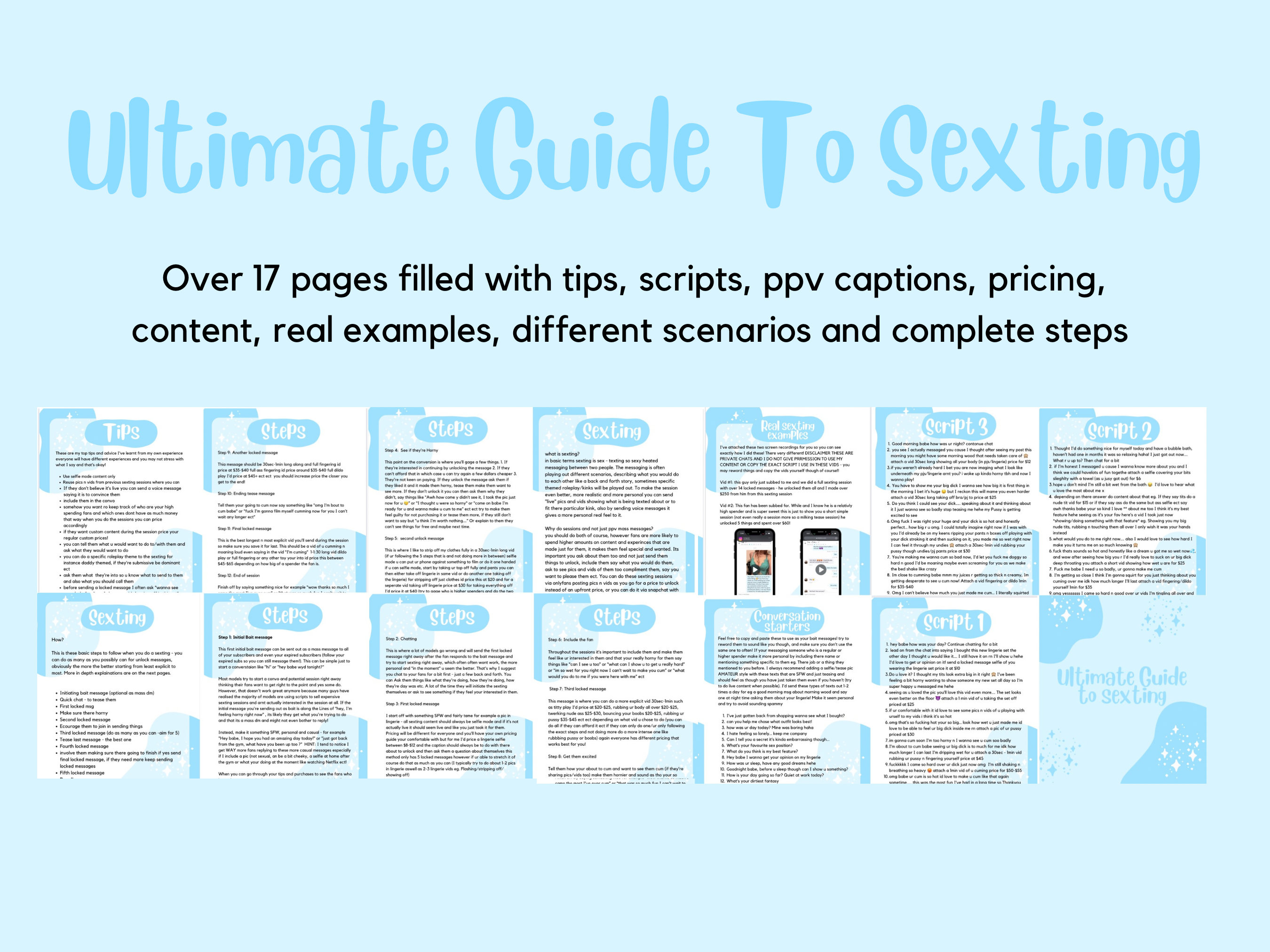 Ultimate Sexting Guide For Onlyfans Etsy