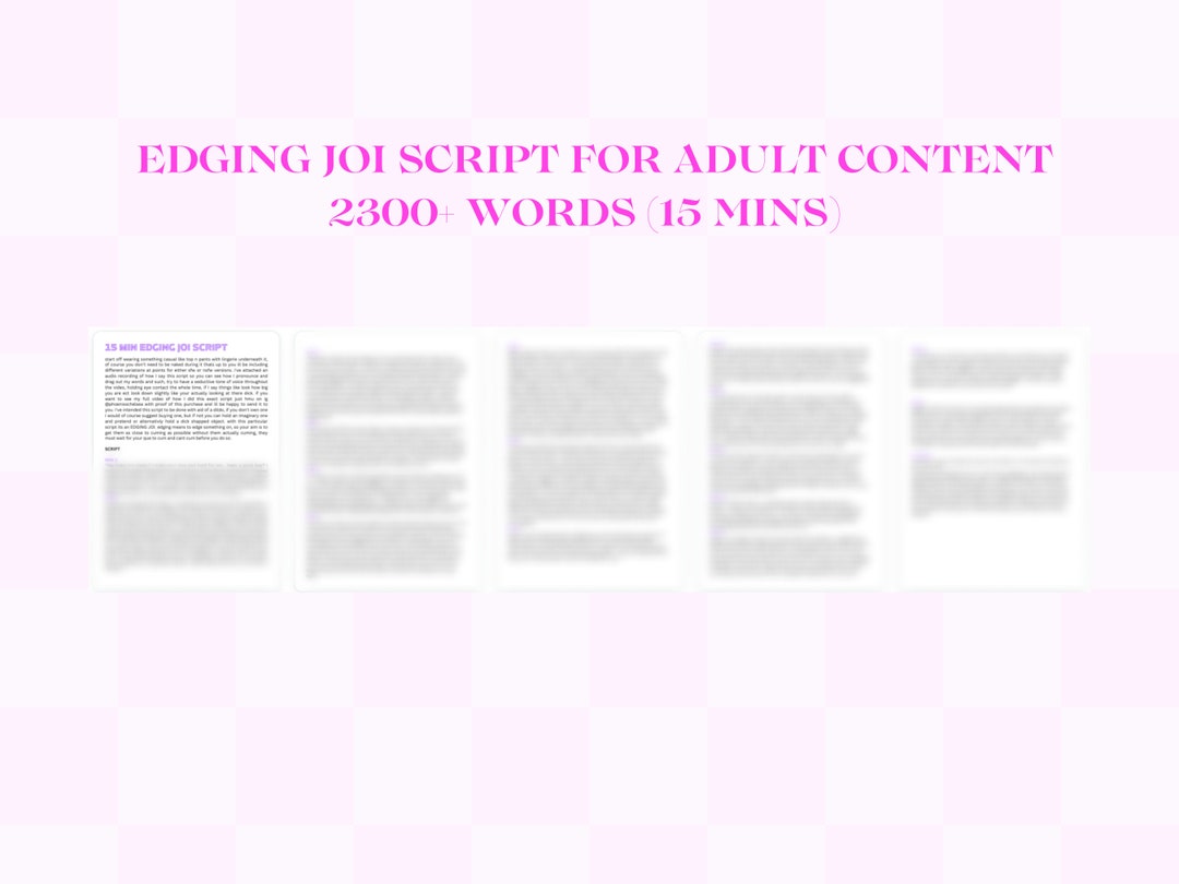 Script For Onlyfans Adult Content Vid Script Etsy