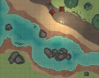 Simple City Streets Battle Map, Dnd Battle Map, D&D, Battlemap ...