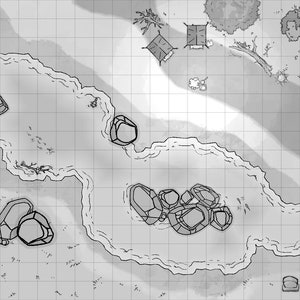 Simple Riverside Battle Map, Dnd Battle Map, D&D, Battlemap, Dungeons ...