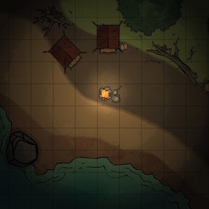Simple Riverside Battle Map, Dnd Battle Map, D&D, Battlemap, Dungeons ...